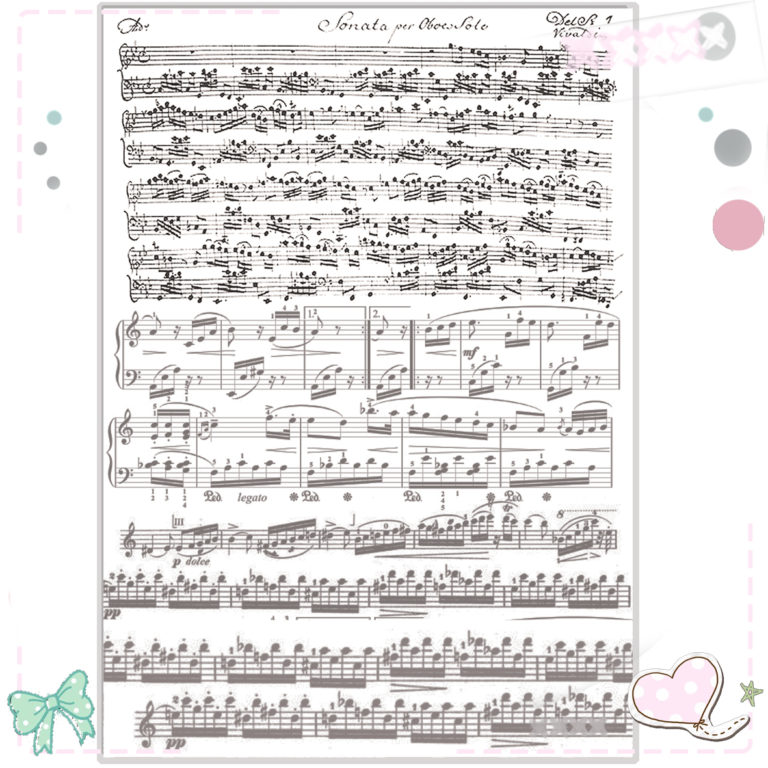 Feuille A4 - Partition musique - IdéesDécoPeinture